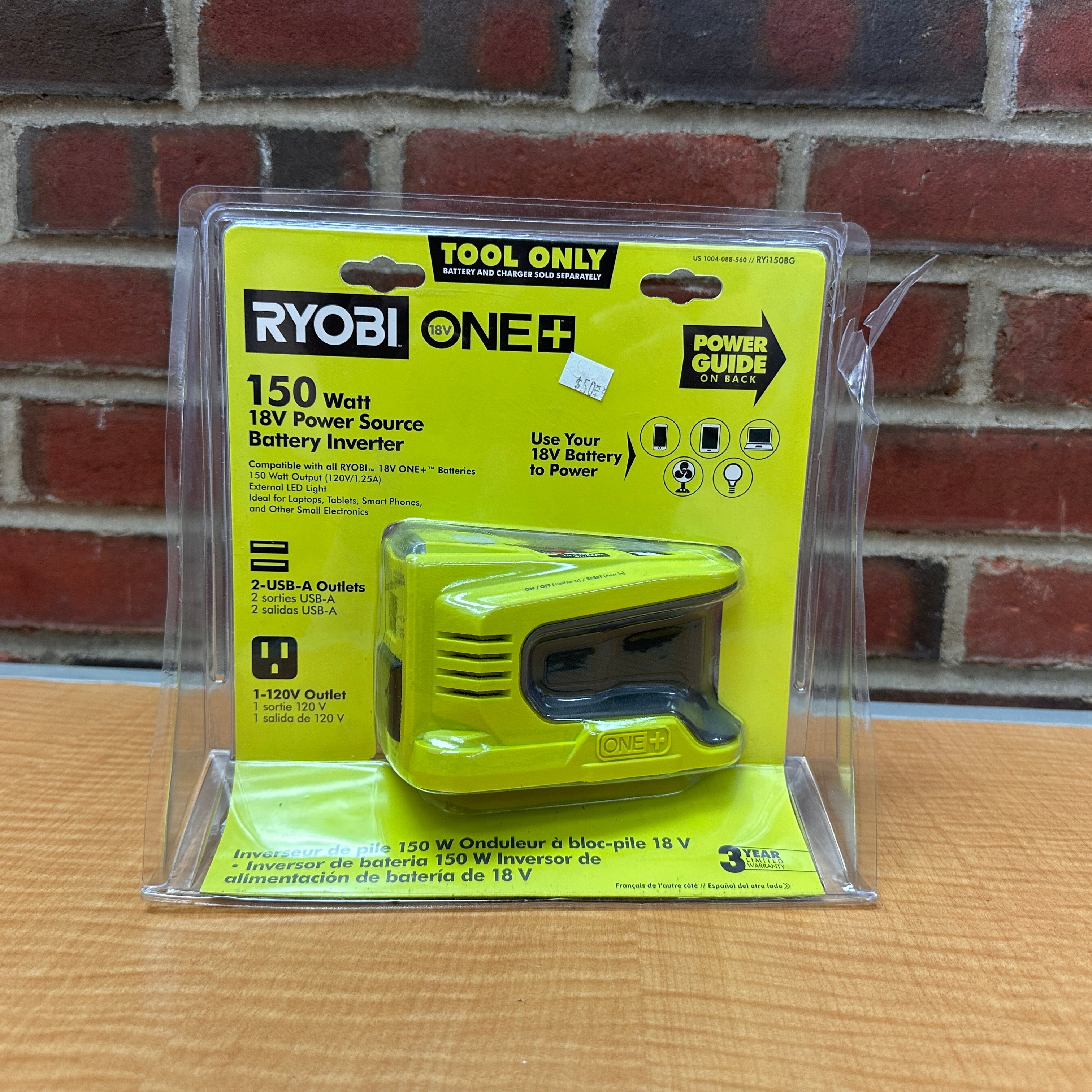 Ryobi 150 Watt 18V Power Source Battery Inverter – Providence Pawn